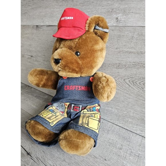 craftsman | Toys | Craftsman Sears Teddy Bear Plush Denim Overalls Tool ...